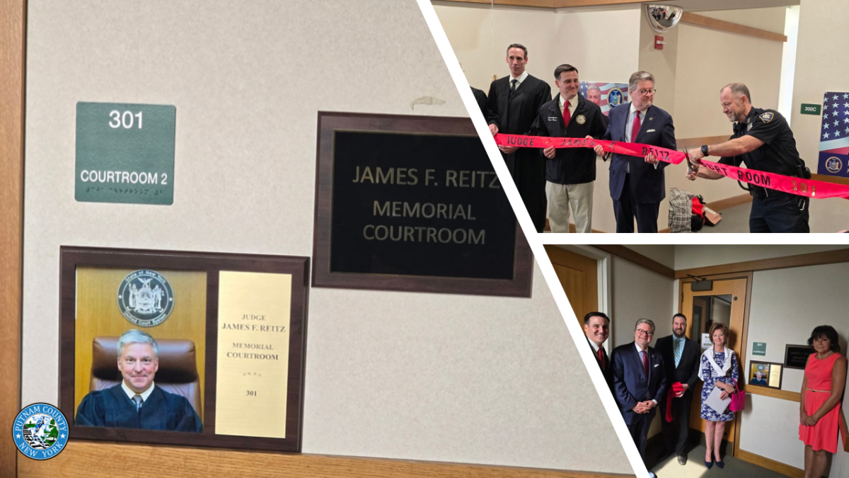 Byrne: James F. Reitz Memorial Courtroom Does Justice to a Towering Figure - Putnam County, New York